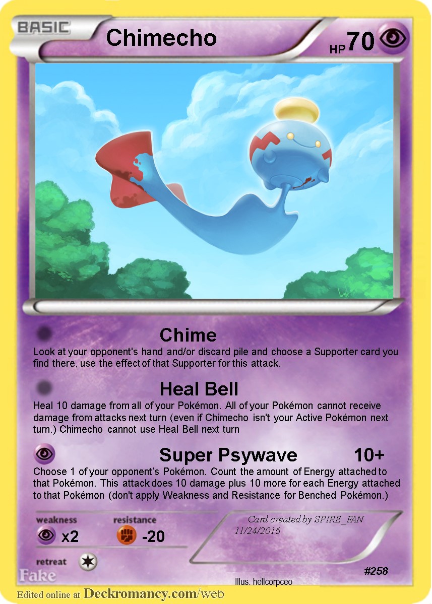 Chimecho - Pokémon TCG Highlander - The Eagle's Perch