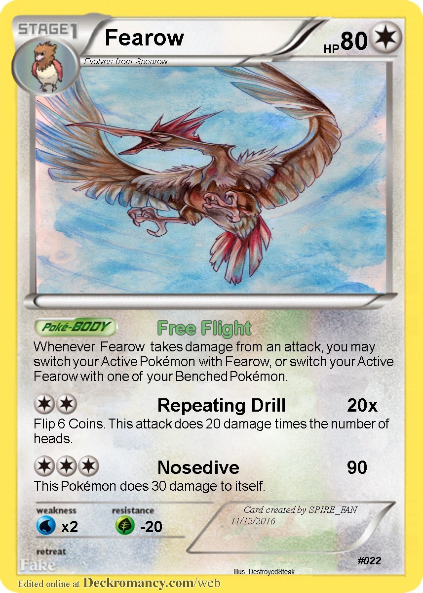Fearow - Pokémon TCG Highlander - The Eagle's Perch