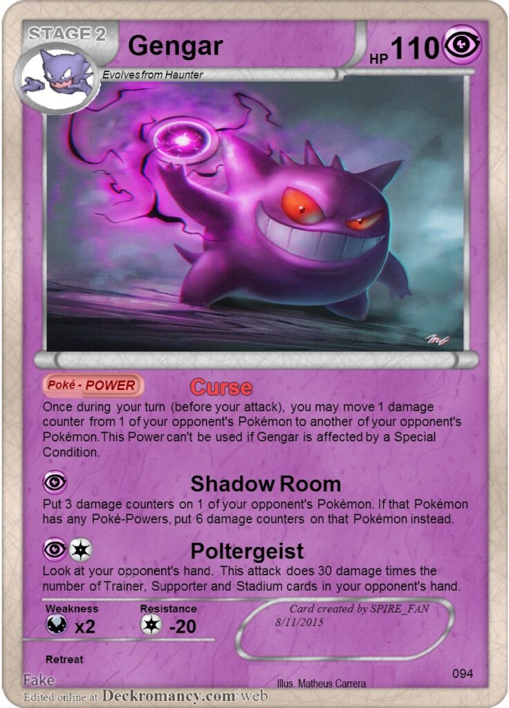 Gengar – Pokémon TCG Highlander - The Eagle's Perch