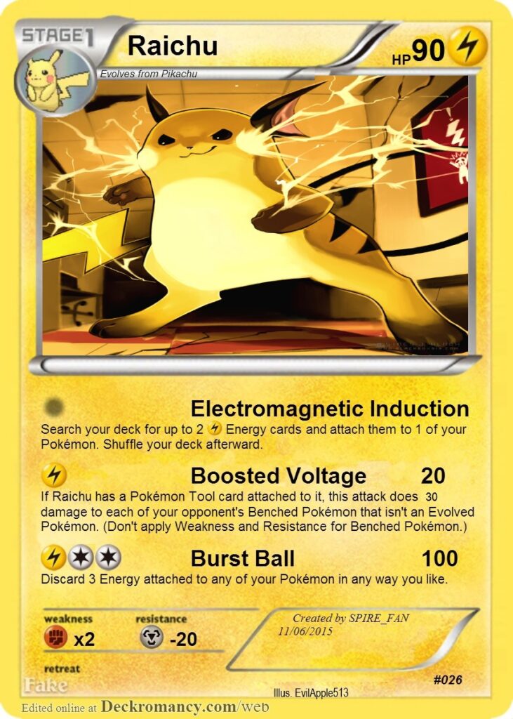 Raichu – Pokémon TCG Highlander - The Eagle's Perch