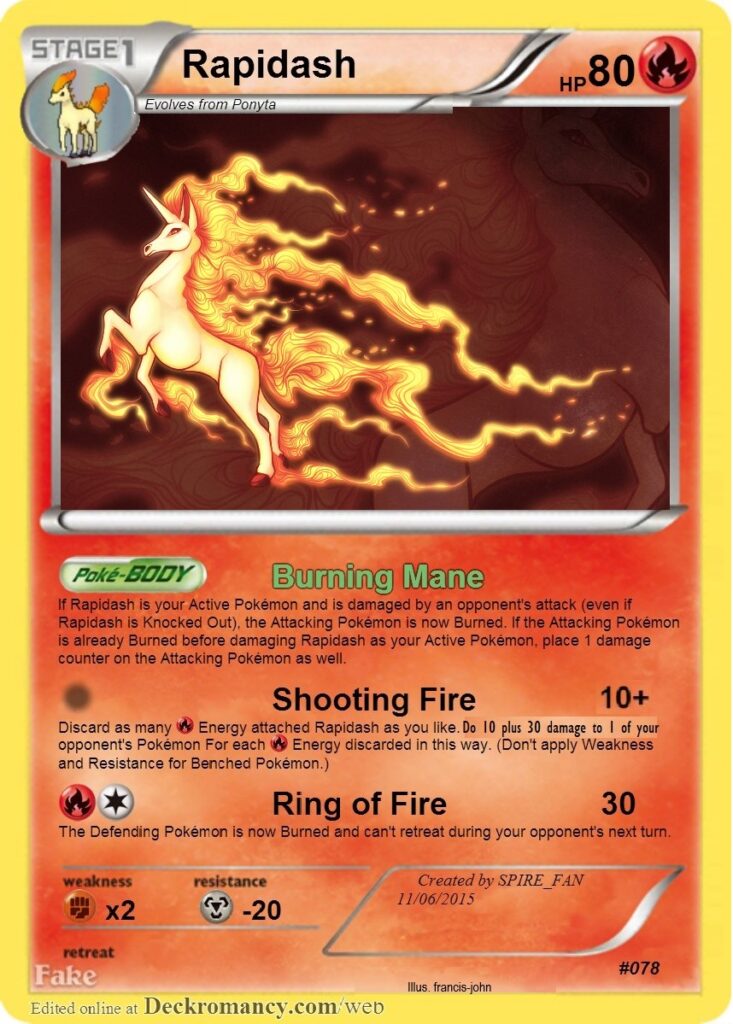 Rapidash – Pokémon TCG Highlander - The Eagle's Perch